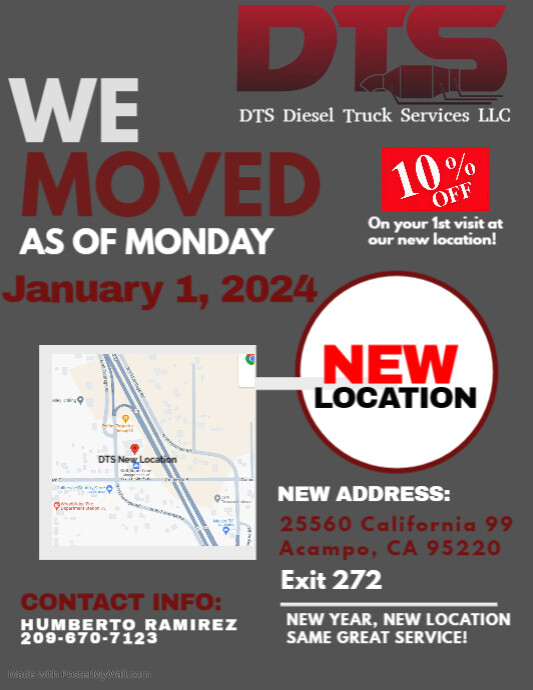 We moved | PosterMyWall