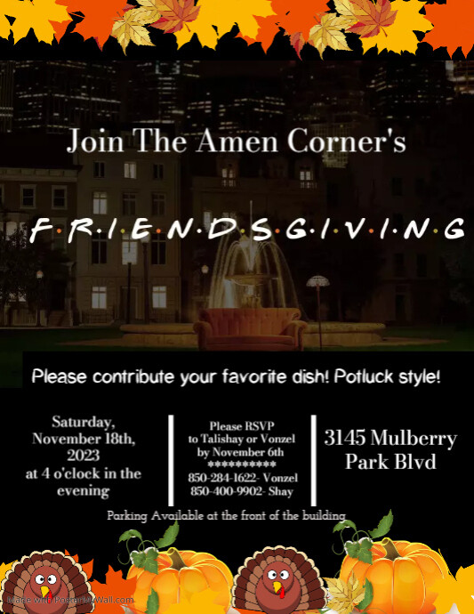 Copy of Friendsgiving | PosterMyWall