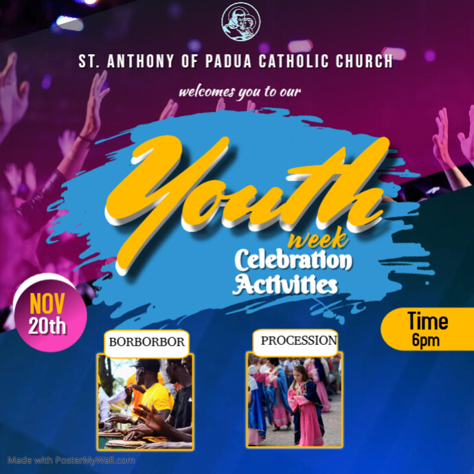 Church Youth Service Poster | PosterMyWall