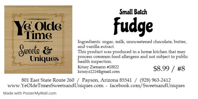 Copy of Fudge | PosterMyWall
