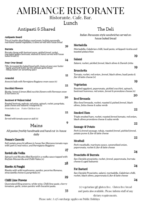Lunch Menu | PosterMyWall