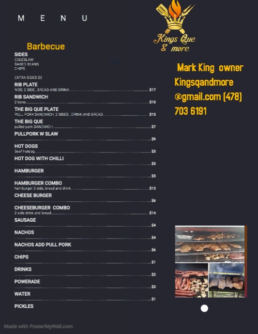 Copy of Black and Yellow Bistro Menu Design | PosterMyWall