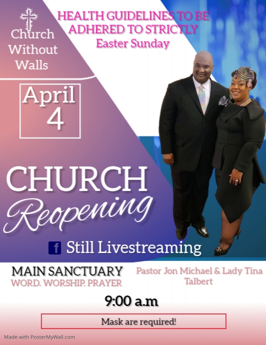 Copy of Church Reopening Flyer Template | PosterMyWall