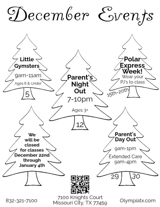 December Events Handout | PosterMyWall