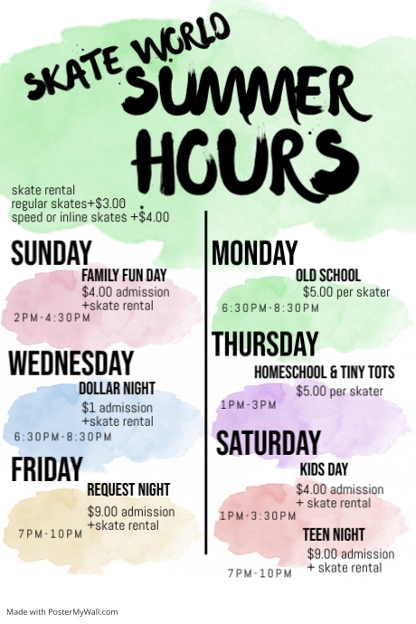 Copy of Schedule Template | PosterMyWall