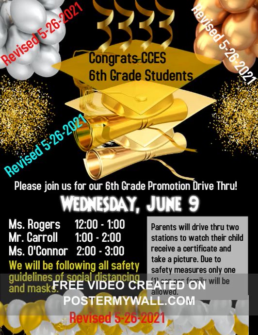 6th Grade Promotion | PosterMyWall