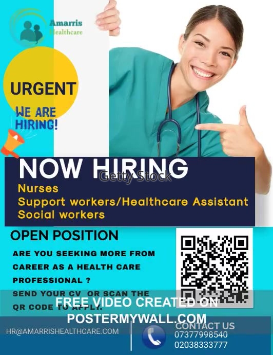 nurse hiring advertisement Flyer | PosterMyWall