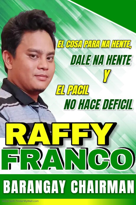 Green Election Poster | PosterMyWall