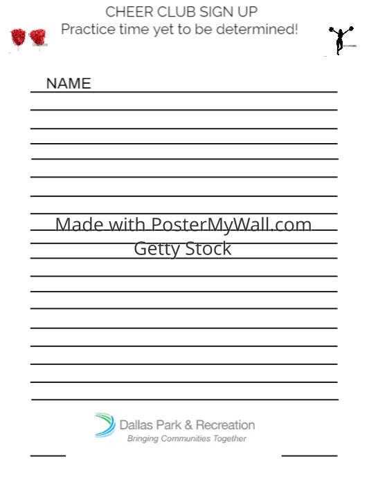 Sign Up Sheet Template | PosterMyWall