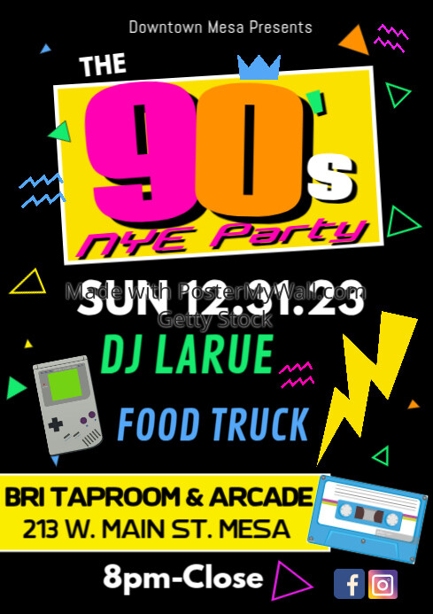 90's Party 90er nineties event ad Retro 90er 903 | PosterMyWall