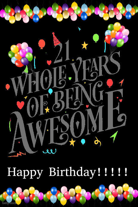 21st Birthday Template | PosterMyWall