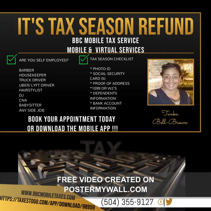 Copy of Tax Refund Tax Agency Ad Instagram Video | PosterMyWall