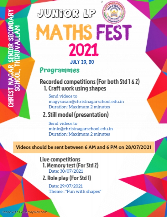 Junior LP Maths fest | PosterMyWall