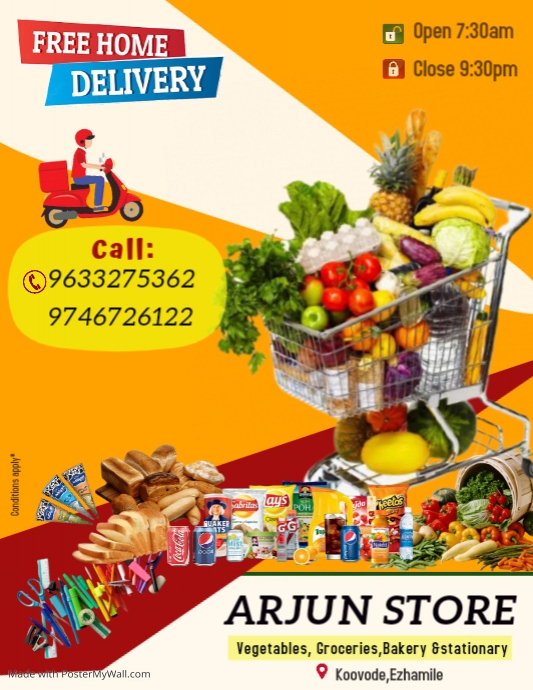 Copy of supermarket poster | PosterMyWall