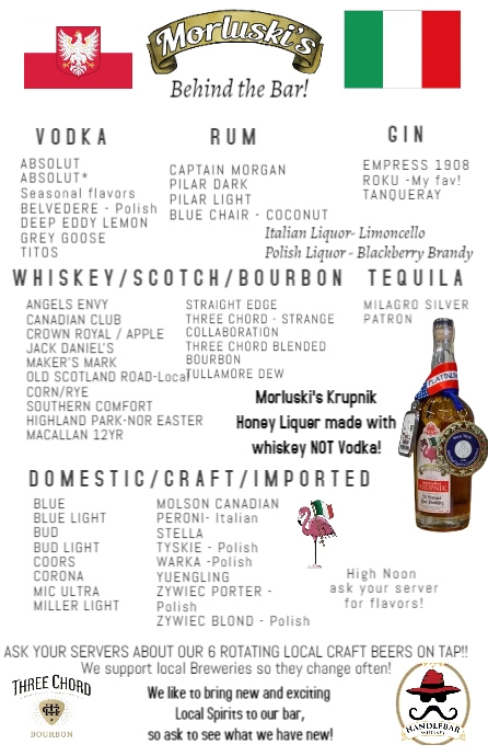 Copy of alchohol SPIRITS LIST | PosterMyWall