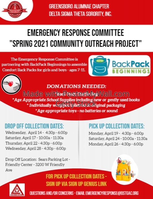 Back Pack Beginnings Community Outreach | PosterMyWall