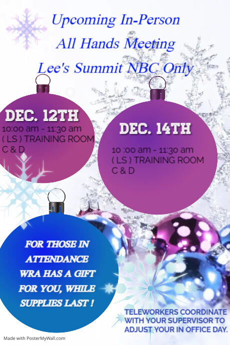 December Upcoming Events | PosterMyWall