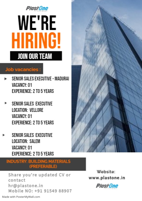 Job Hiring Poster Ad | PosterMyWall