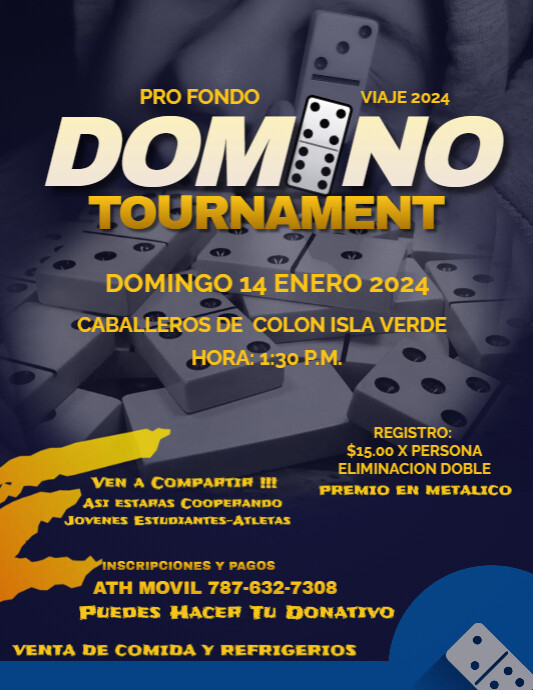 Domino Tournament Flyer | PosterMyWall