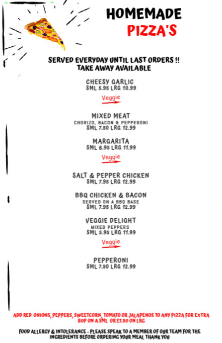 Copy of Pizza menu draw | PosterMyWall