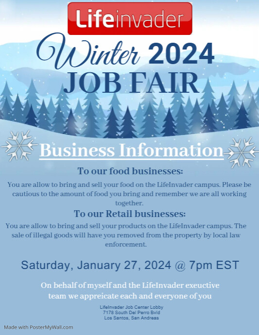 Job FAIR WINTER | PosterMyWall