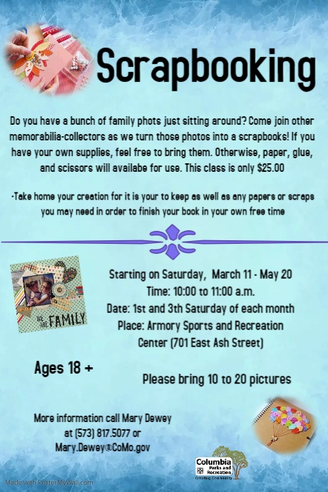 Scrapbooking Flyer | PosterMyWall