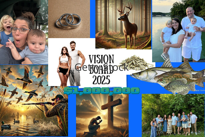 Vision Board visual planner poster template | PosterMyWall