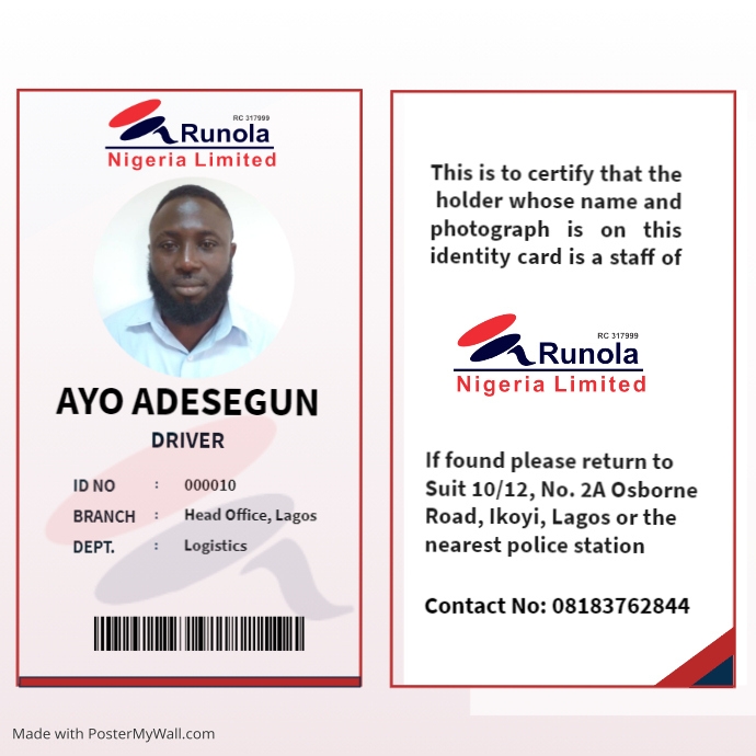 Copy of Copy of Portrait ID | PosterMyWall