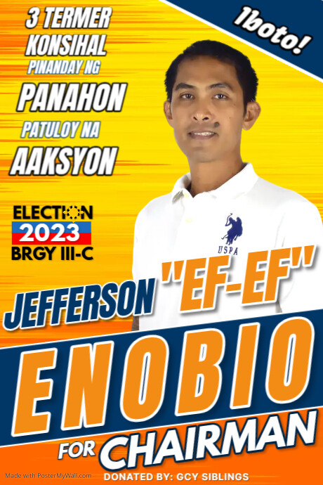 Orange Barangay Election | PosterMyWall