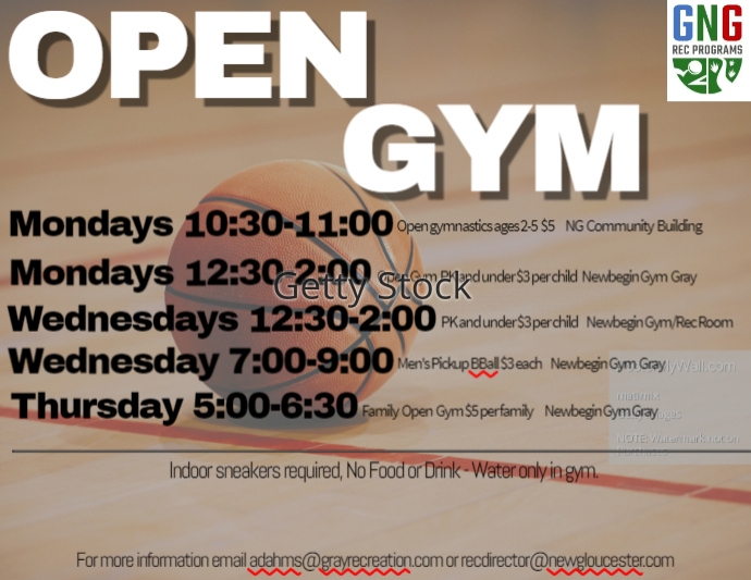 Open Gym | PosterMyWall