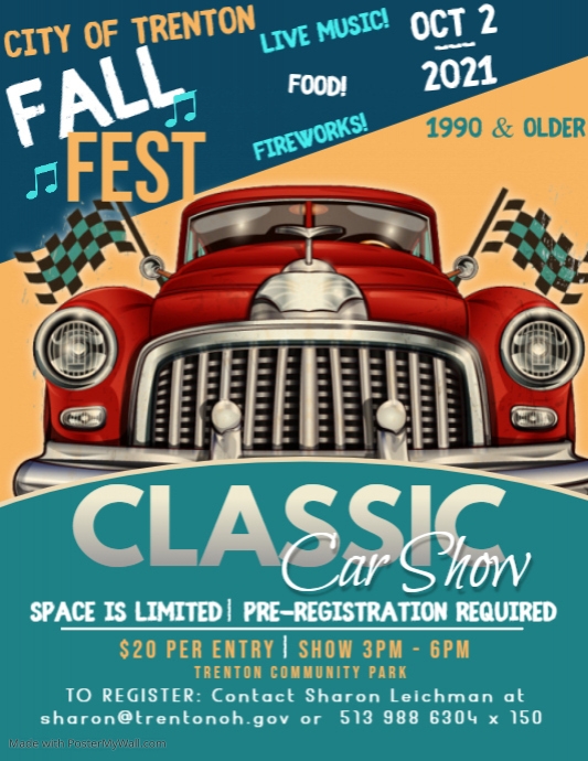 Copy of Fall Fest 21 Classic Car Show | PosterMyWall