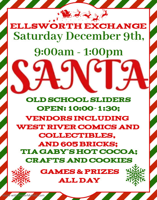 Santa Stop Here poster | PosterMyWall