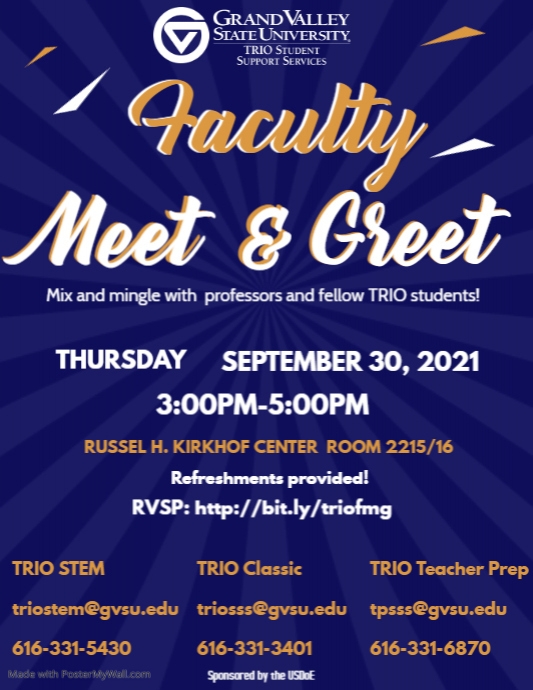 Copy of Faculty Meet & Greet | PosterMyWall
