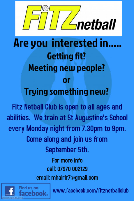 Fitz Netball Club | PosterMyWall