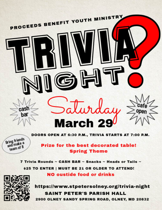 TRIVIA-october | PosterMyWall