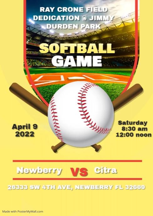 Copy of Baseball Game Flyer Template | PosterMyWall