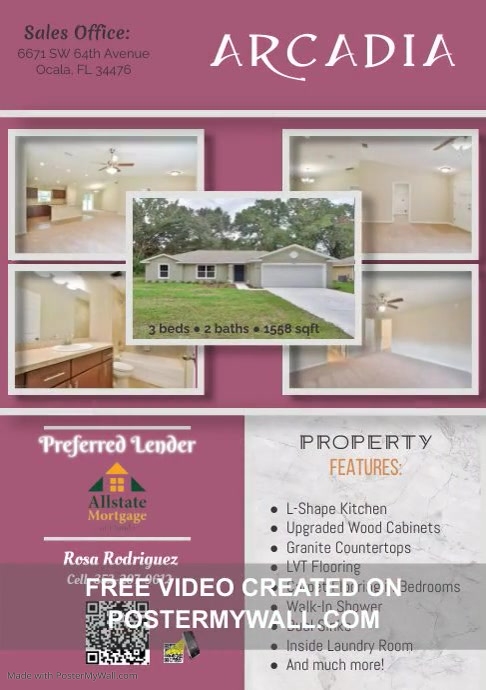 Copy of Open Listed House Ad Flyer Poster banner a3 | PosterMyWall
