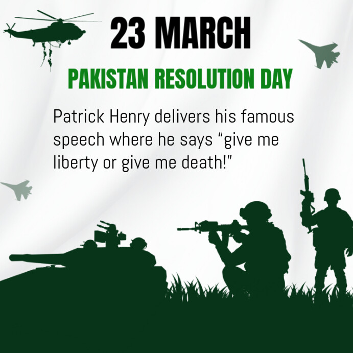 23 march resolution day Template | PosterMyWall