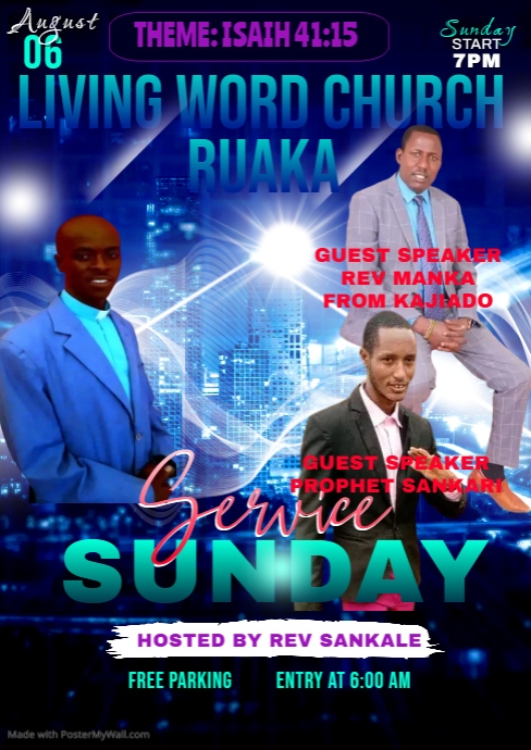 Church weekly service | PosterMyWall