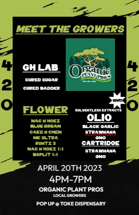 OPP POP UP 420 | PosterMyWall