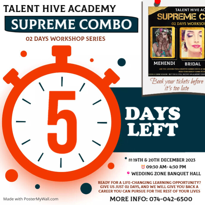 Copy of 7 Days Left Countdown Design | PosterMyWall