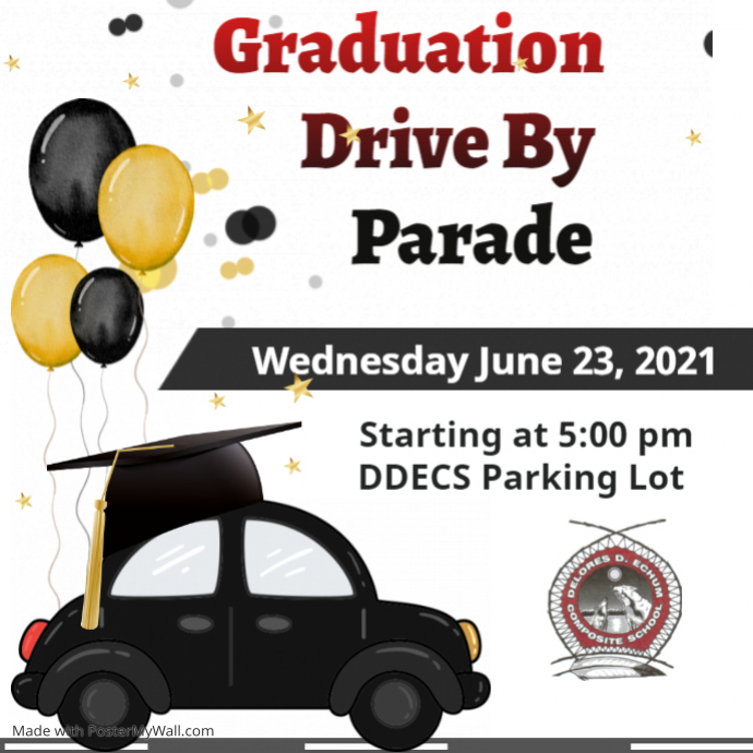 Copy of Drive-by graduation party Invitation social m | PosterMyWall