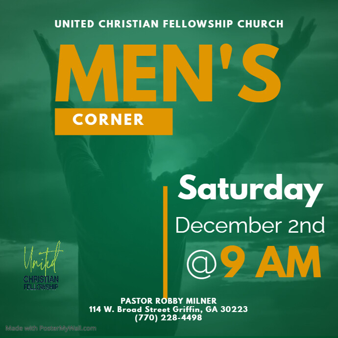 Men's Fellowship Night | PosterMyWall