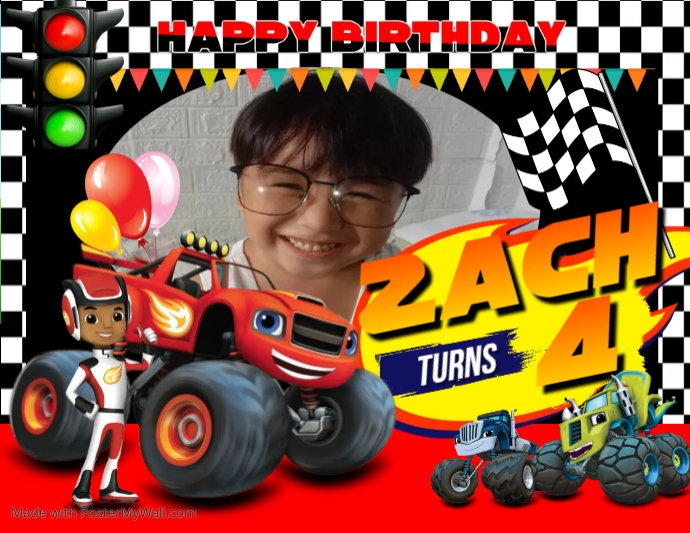 Blaze Birthday | PosterMyWall