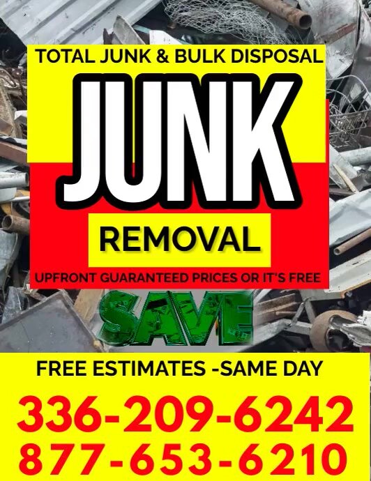 Junk Removal Services Flyer Template | PosterMyWall