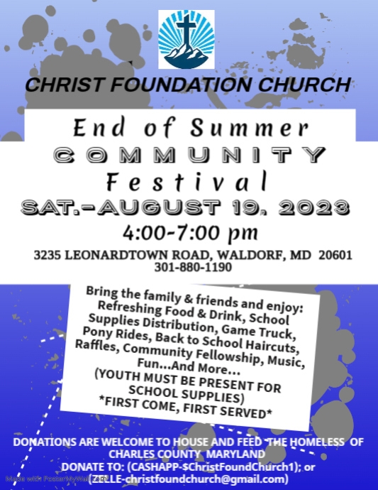 CFC August Event Flyer 2023 | PosterMyWall
