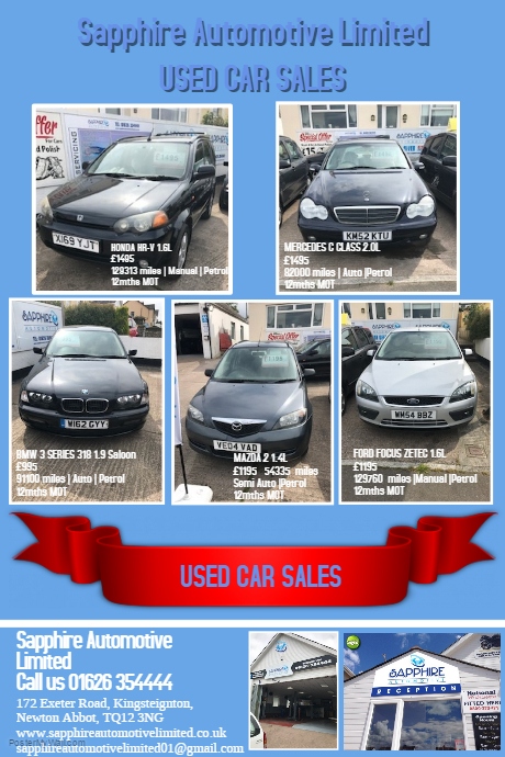 Copy of Copy of Copy of Cars for sale flyer - Modern design - Template ...