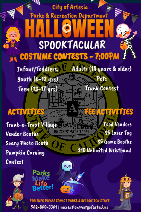 Halloween costume contest ad | PosterMyWall