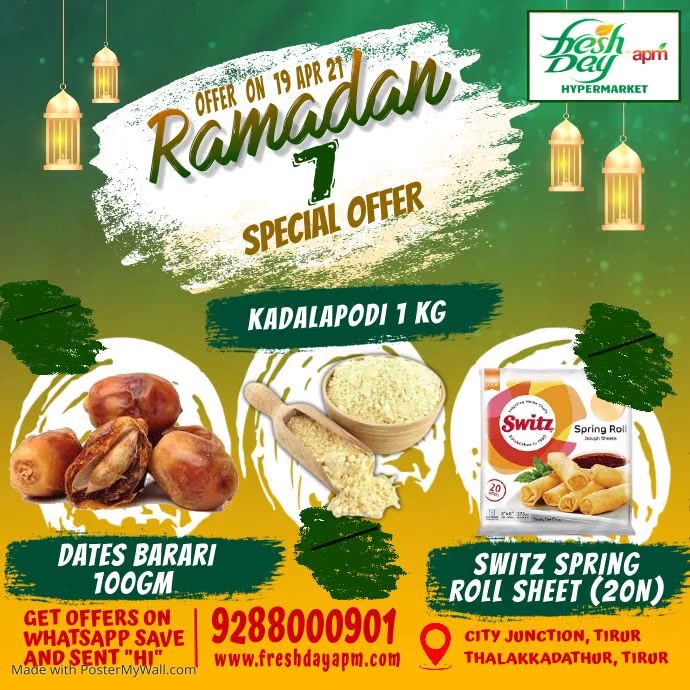 Copy of Ramadan Restaurant Menu Digital Display | PosterMyWall
