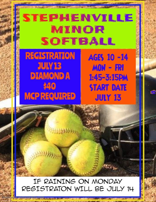 Copy of Copy of Copy of Softball Locker sign | PosterMyWall